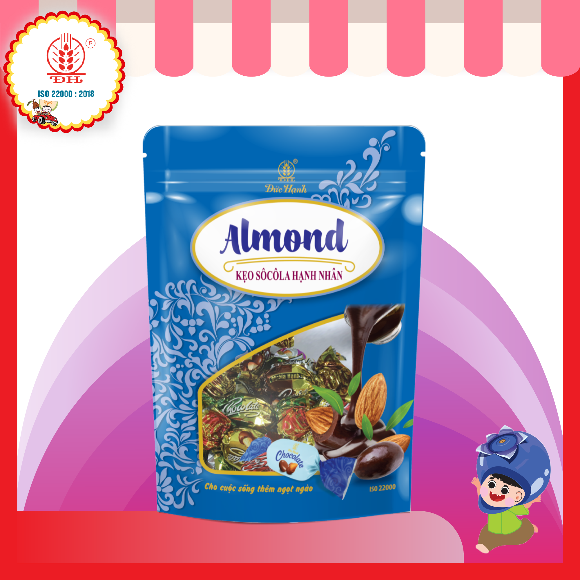 KẸO SOCOLA HẠNH NHÂN ALMOND 350gr - Đức Hạnh®